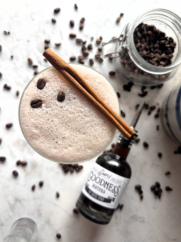 Espresso Martini Cocktail with Simple Syrup - Simple Goodness Sisters